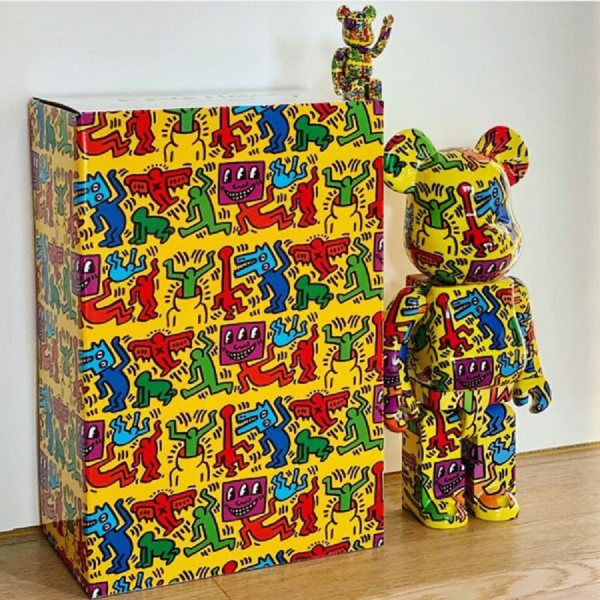 Mô Hình Bearbrick Keith Haring #5 100% & 400% - Jordan 1