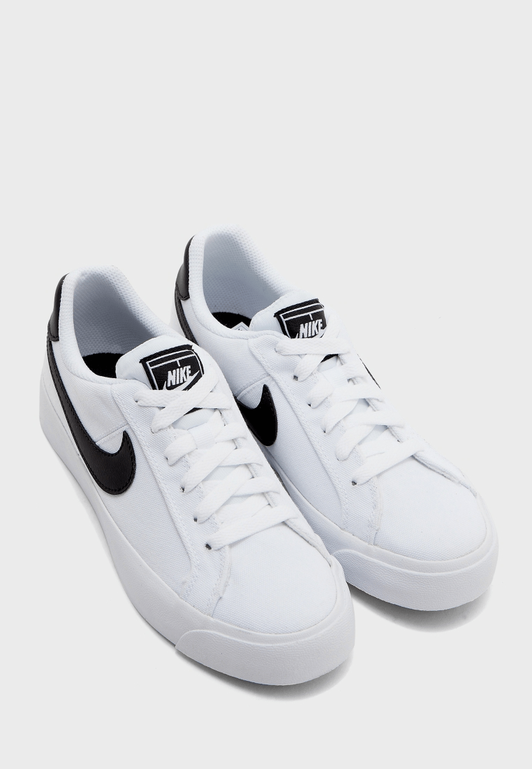Giày Nike Court Royale Ac Canvas 'White/Black' Cd5405-100 - Jordan 1
