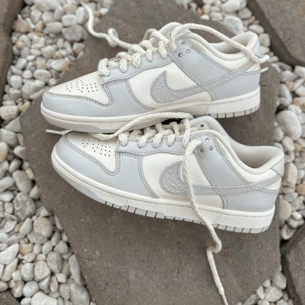 Giày Nike Dunk Low Needlework Sail Aura 'Grey' FJ4553-133 - Jordan 1