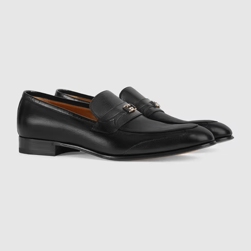 Giày Gucci Loafer with Interlocking G Black 692253-D3V00-1000 - Jordan 1