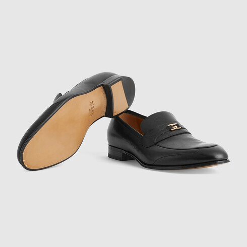 Giày Gucci Loafer with Interlocking G Black 692253-D3V00-1000 - Jordan 1