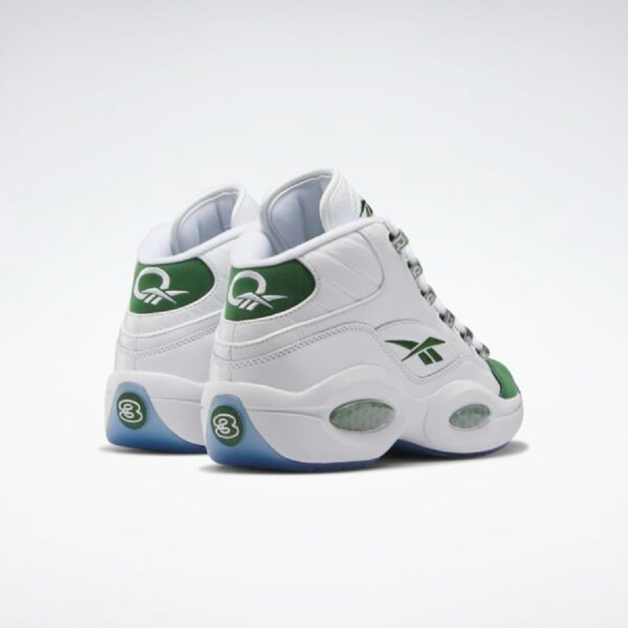 Giày Reebok Question Mid Michigan State ‘Cloud White’ ID6690 - Jordan 1