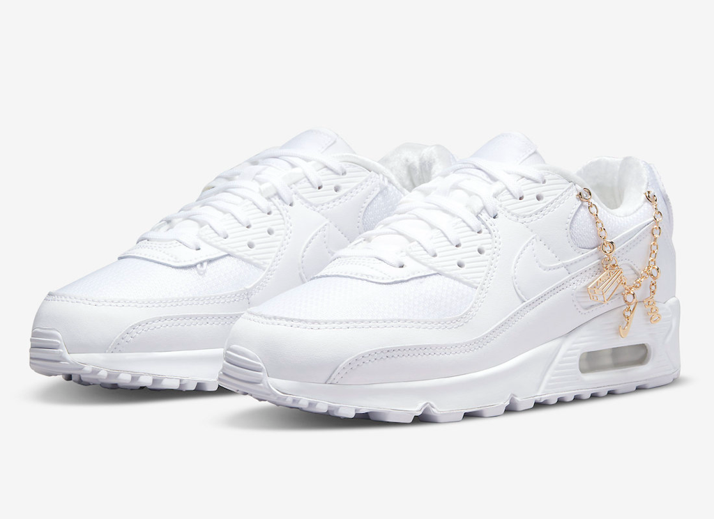 Giày Nike Air Max 90 'Lucky Charms White Metallic Gold' DH0569-100 ...