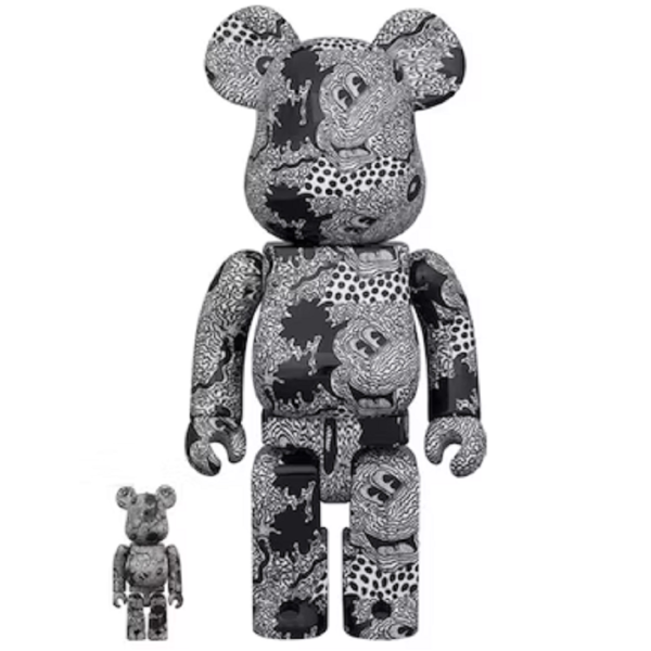 Mô Hình Bearbrick Mickey x Keith Haring 100% & 400% - Jordan 1