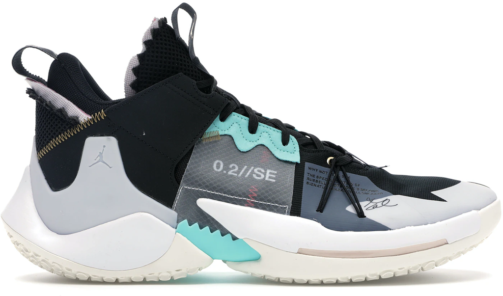 Giày Nike Jordan Why Not Zer0.2 SE PF 'Black Vast Grey' AV4126-001 - Jordan 1