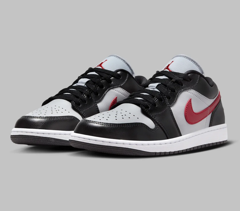 Giày Nike Jordan 1 Low 'Wolf Grey Gym Red' DC0774-062 - Jordan 1