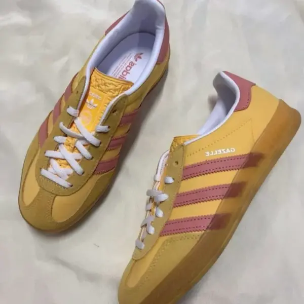 Giày Adidas Originals Gazelle Indoor ‘Yellow Pink’ IE2959 - Jordan 1