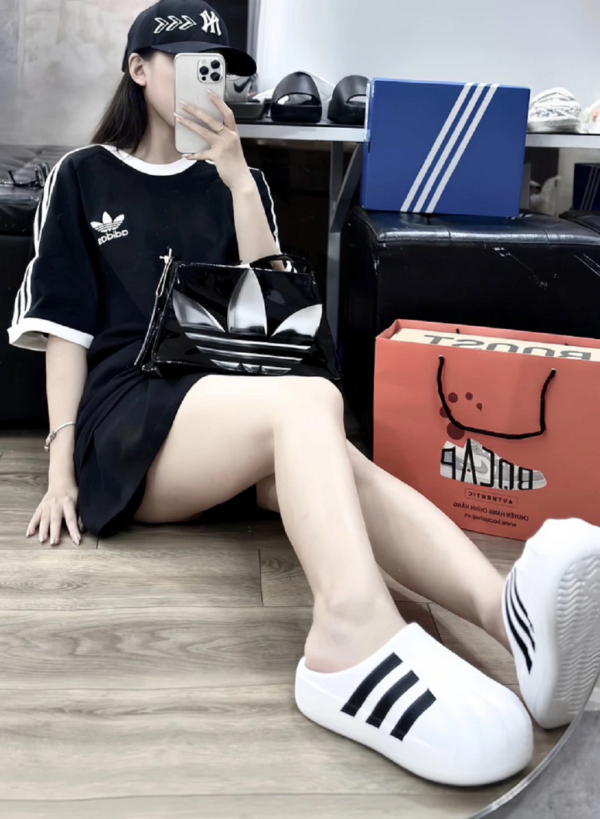 Dép Adidas Adifom Superstar Mule Cloud White IF6184 - Jordan 1