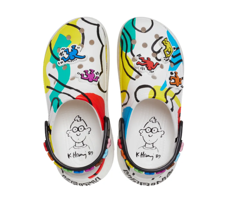 Dép Crocs Classic Mega Crush Clog 'Keith Haring' 209822-001 - Jordan 1