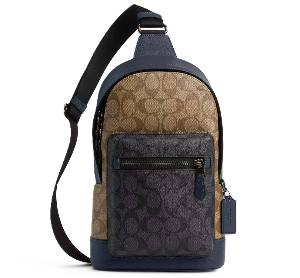 Balo Coach West Pack In Colorblock 'Denim' CT813-QBX1V - Jordan 1