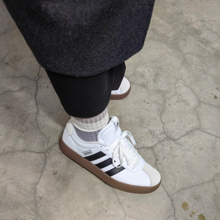 Giày Adidas VL Court 2.0 ‘White Black Gum’ ID6015 - Jordan 1