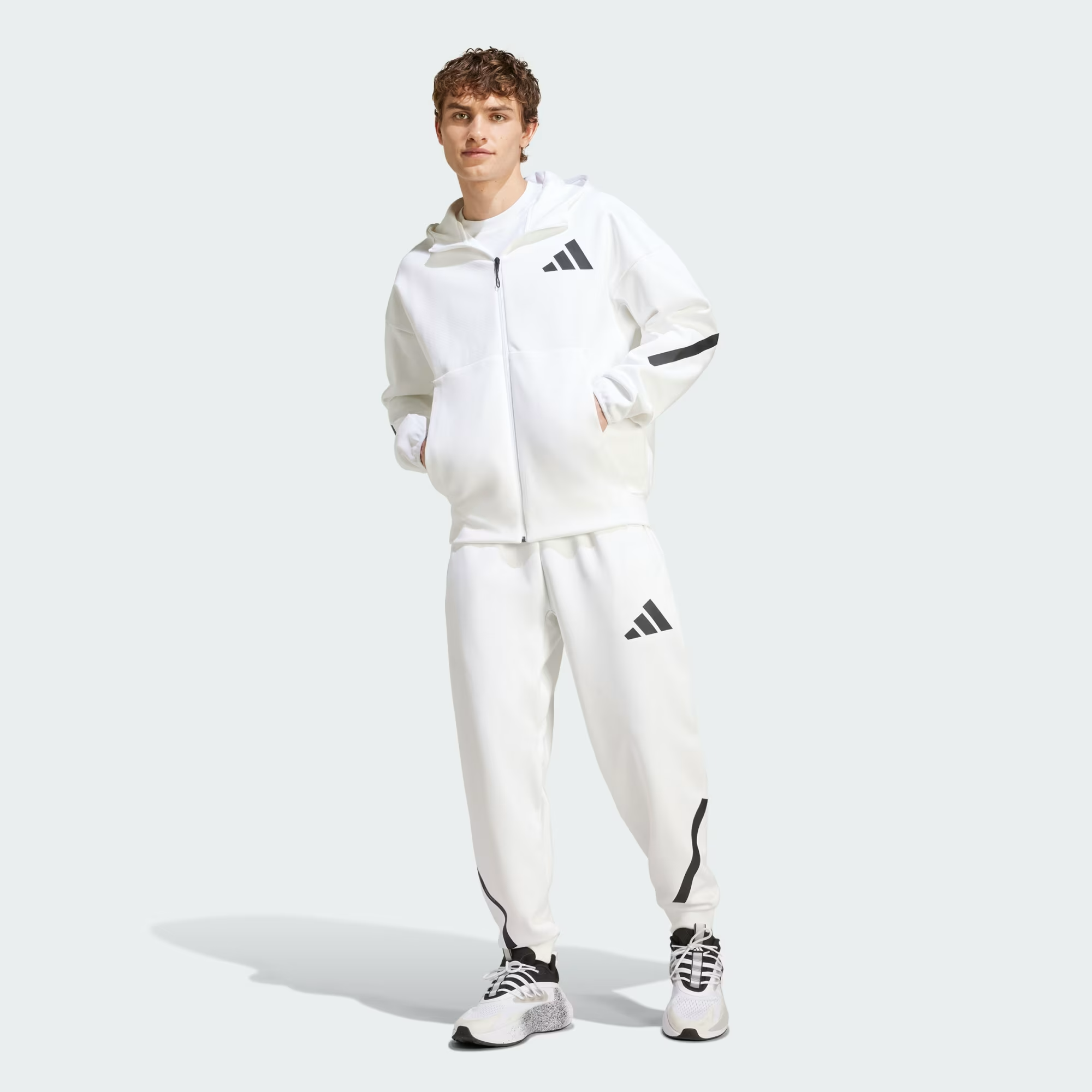 Áo Adidas ZNE Full Zip Track Jacket ‘White’ JF2443 - Jordan 1